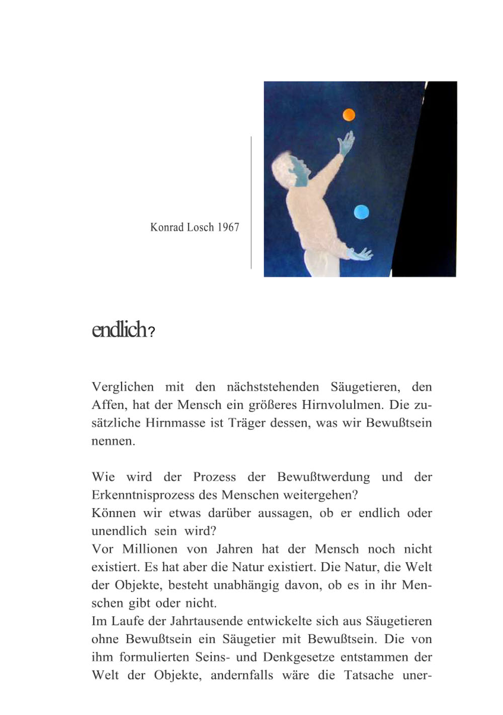 Mensch und Kosmos - Prozess Mensch